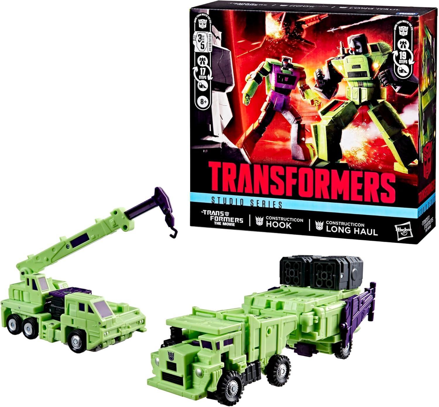 Transformers Studio Series: The Movie Constructicons Long Haul & Hook ...