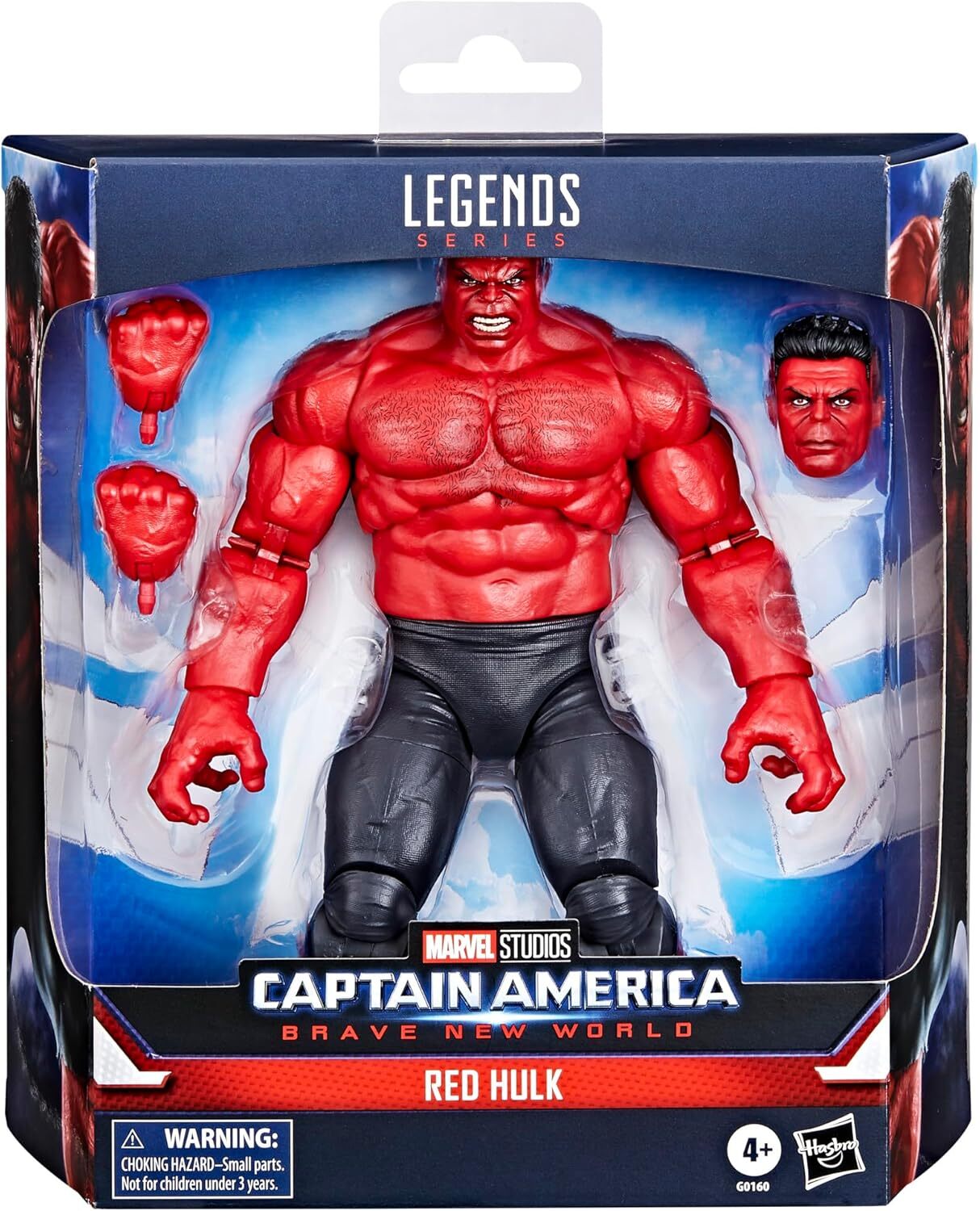 Captain America: Brave New World Red Hulk Deluxe 6 Inch Action Figure ...